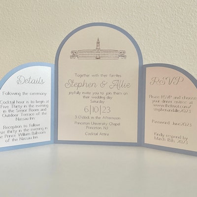 Arch Shaped Wedding Reception Menus Watercolor Floral Dinner - Etsy