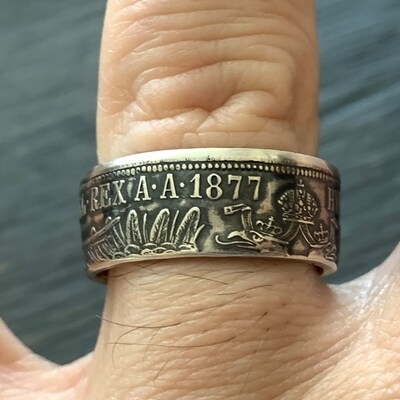 Silver Coin Ring Austria Austrian Silver Rings Austrian Men's Silver ...