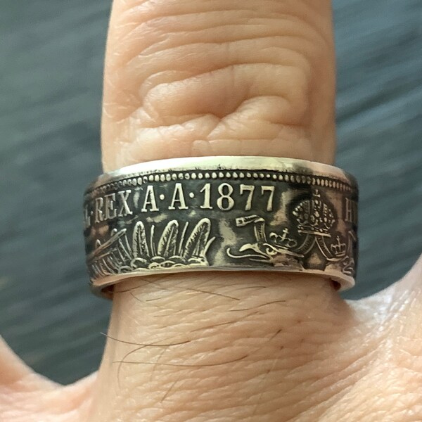 Silver Coin Ring Austria - Austrian Silver Rings - Austrian Men's ...