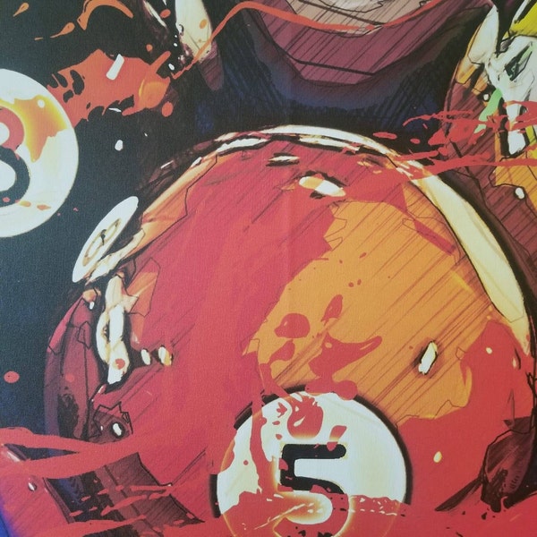 Billiards Canvas Art, Billiards Balls Canvas Print, Abstract Billiards ...