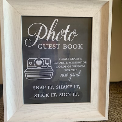 Grad Party Guest Book Graduation Guest Book Words of Wisdom for the New ...