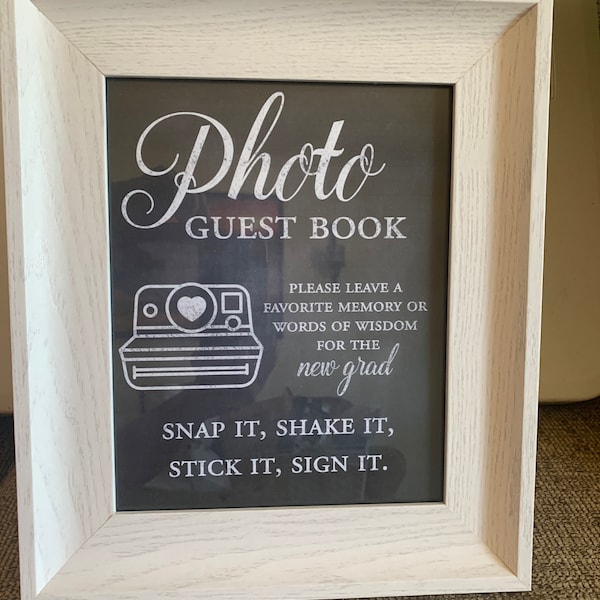 Grad Party Guest Book - Graduation Guest Book - Words of Wisdom for the ...
