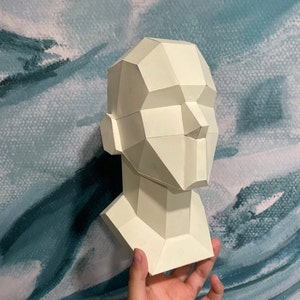 Male Head Planes, Head Sculpture, Paper Sculpture, Low Poly Sculpture ...