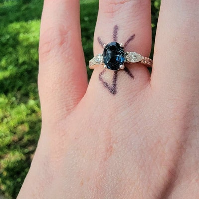 Womens Simple Promise Ring Small Gold Promise Ring Triangle - Etsy