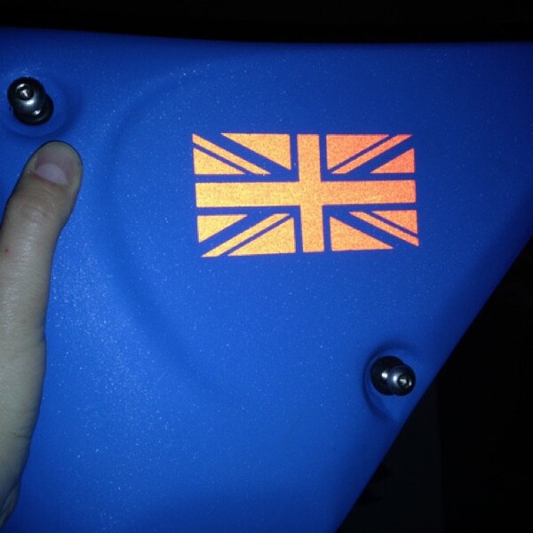 Reflective Union Jack Decal - Etsy