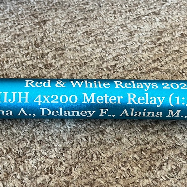 Custom Aluminum Track and Field Relay Baton Personalized Gift for Him ...