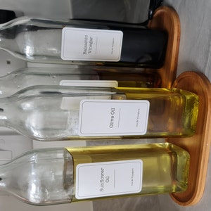 Personalised Minimalist Labels Waterproof Oil Proof Labels for Kitchen ...