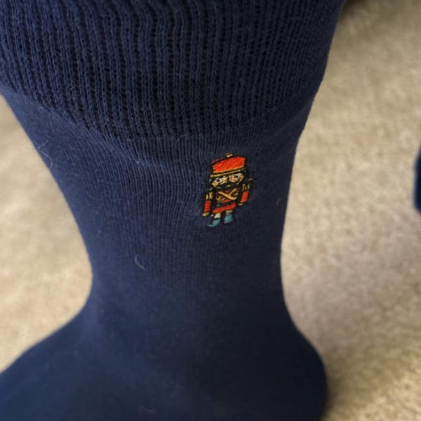 Men's Bespoke Embroidered Sports Crew Socks. Personalised to Order ...