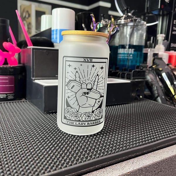 The Stoner Tarot Card Beer Glass With Bamboo Lid / Stoner Gift / Gift for Stoner / Marijuana ...