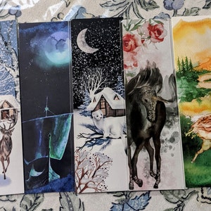 Printable Watercolor Literary Quotes Bookmarks Uniquely | Etsy