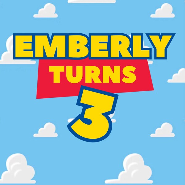 Editable Toy Story PNG Logo Canva Template | Toy Story Custom Logo Name ...