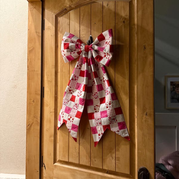 Patchwork Quilted Bow Sewing Pattern PDF • Confident Beginner • Scrap ...
