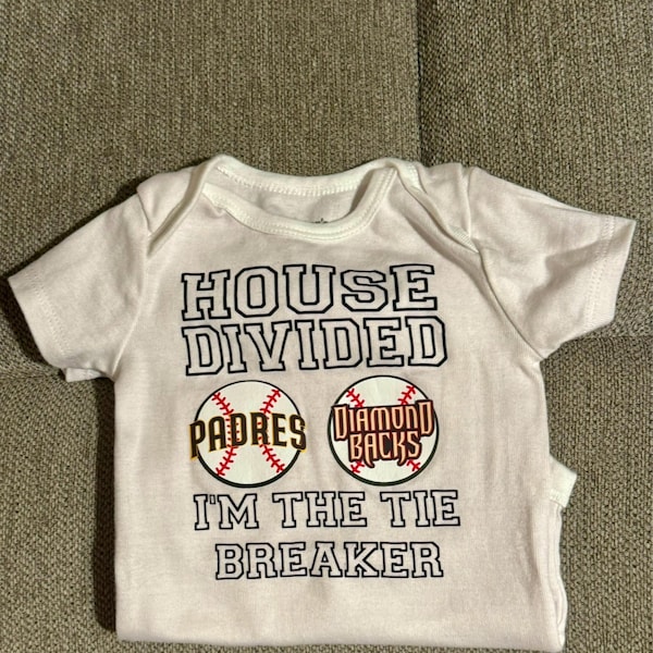 House Divided Bodysuit| Tie Breaker Shirt| Baby Announcement| Football ...