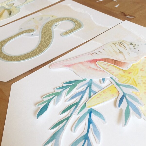 Watercolor Seashells Clipart - Nautical Watercolor Clip Art - Ocean ...