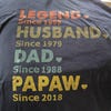 Custom Dad With Years Shirt, Papa With Year, Gift for Husband, Father's ...