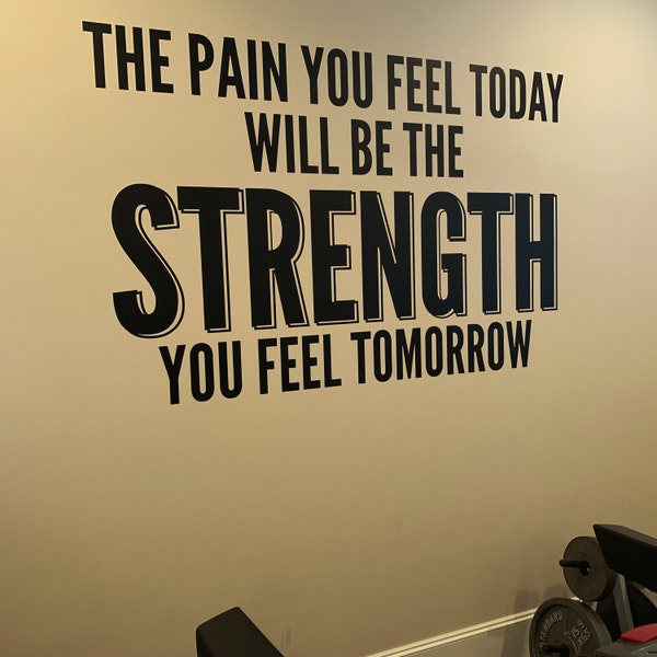 Exercise Stickers - Gym Wall Decal - Workout Stickers - Fitness ...