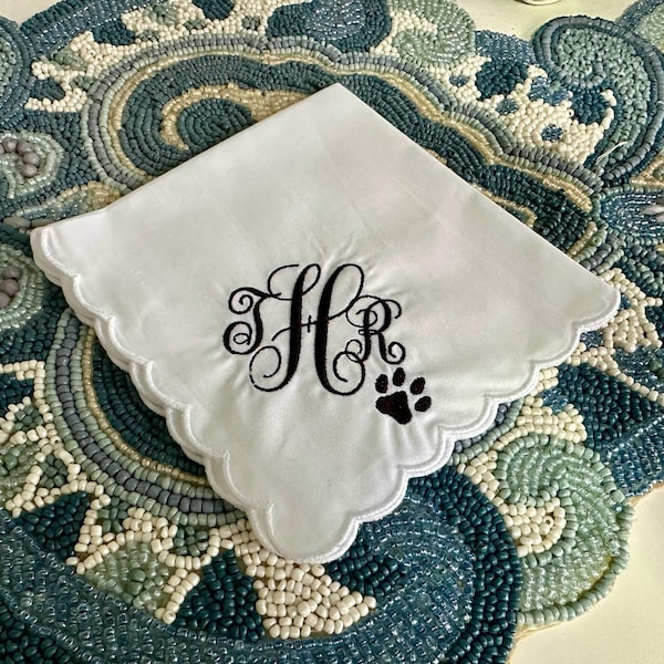 Personalized Bandana, Team Slogan Bandana, Chain Stitch Embroidered ...