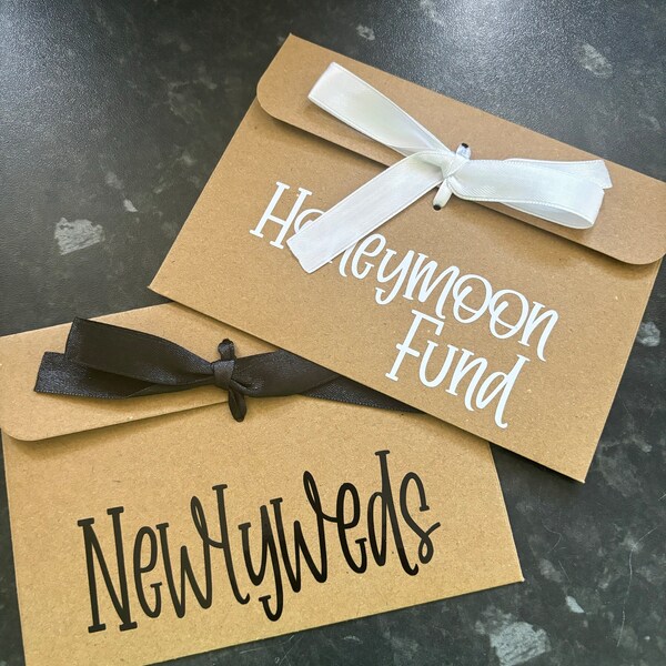 Wedding Gift Envelope - Honeymoon Fund Envelope - Wedding Money ...