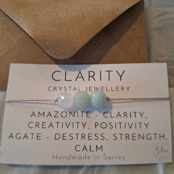 Anxiety Relief Support Bracelet - Crystal Bracelet for Anxiety ...