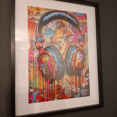 Boxing Graffiti Wall Art, Punching Bag Graffiti Print, Modern, Urban ...