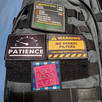 Stay Positive Funny Morale Patch Hook and Loop Backing for Backpack ...