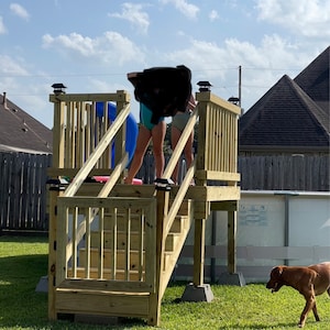 Plans for Above Ground Pool Deck 12x14 24' Round Pool 52 High - Etsy