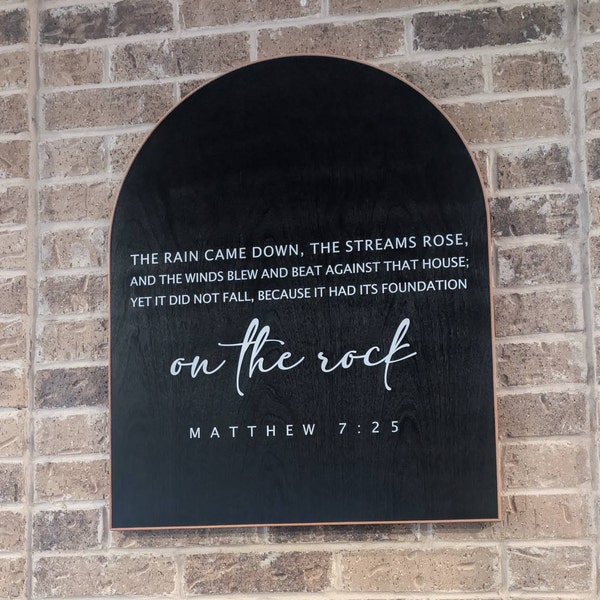 Arched Sign Romans 8:28 Scripture Wall Art Grace and Mercy Living Room ...