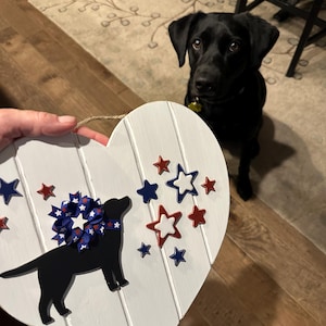 Labrador Retriever Welcome Sign Wood Berry Wreath English Lab Rustic ...