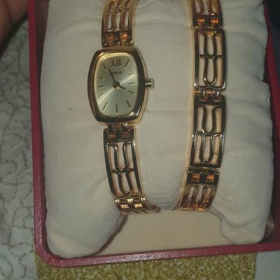 Vintage Women's Gold Tone Watch, Quartz Women's Watch, Thin Ladies ...