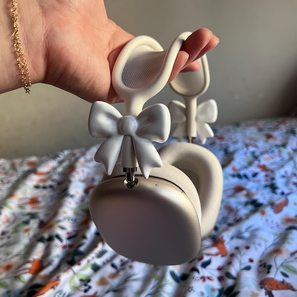 Cute Bow Attachments - 2 Pieces for Headphones (sony XM5, Bose ...