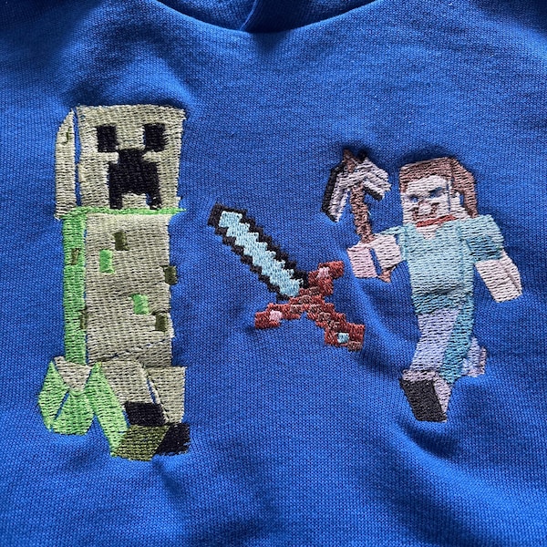 Gaming Creeper, Weapons and Steve Pack Embroidery Design. - Etsy