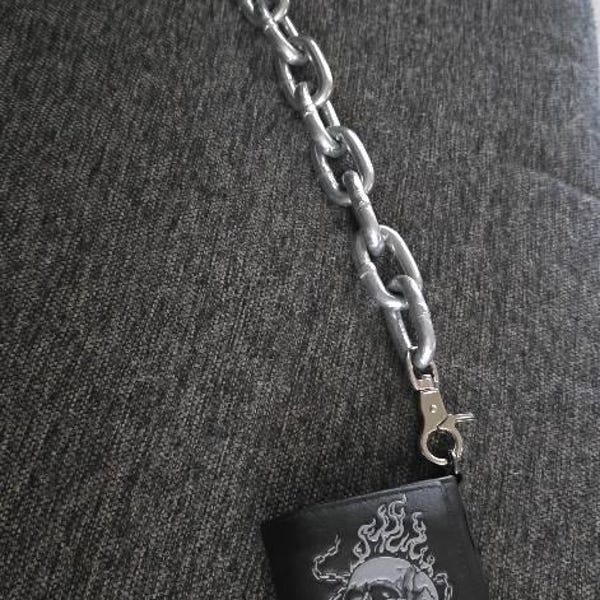 Large Heavy Metal Pants Chain Side Punk Chain on Jeans Keychain for Men ...