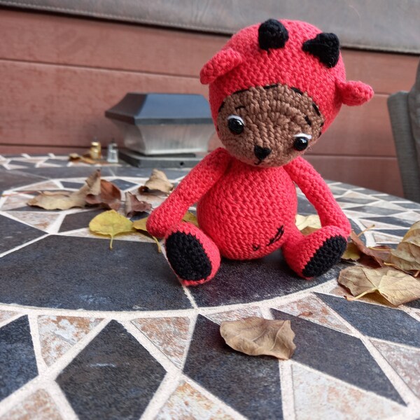 Teddy Bear Devil Crochet Pattern Amigurumi - Halloween - Lucifer the ...
