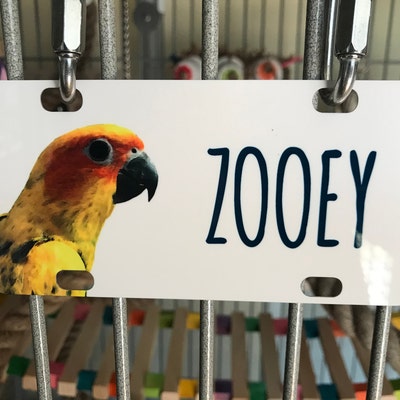 Custom Bird Cage Nameplate From Photo / Personalized Bird Cage / Bird ...