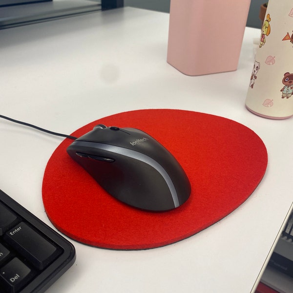 Pebble Wool Felt Mousepad: Modern Minimalist Desk Accessory - Etsy