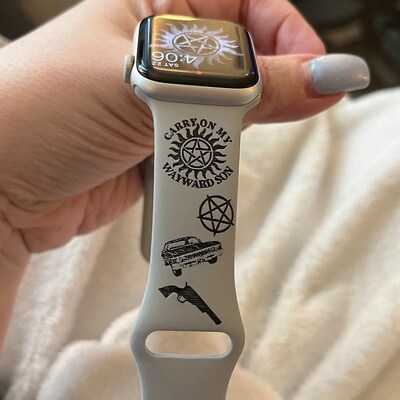 Horror Movie Villains Laser Engraved Apple Watch Band for 38/40/41/42 ...