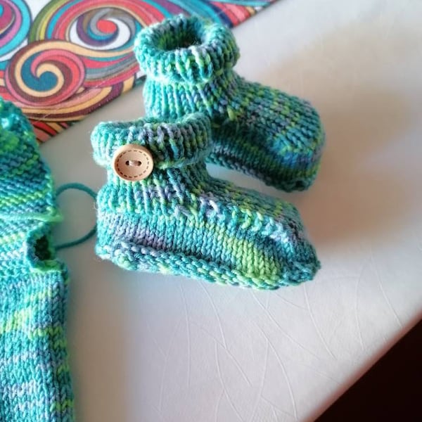 German Knitting Pattern Baby Shoes Baby Socks 0-3 Months Knitting for ...