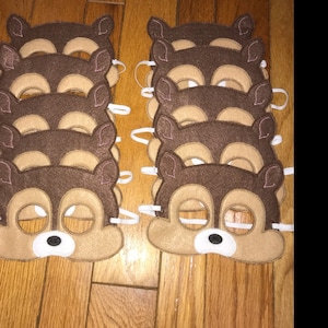 Squirrel Party Mask Squirrel Photo Prop Squirrel Party Favor Squirrel ...