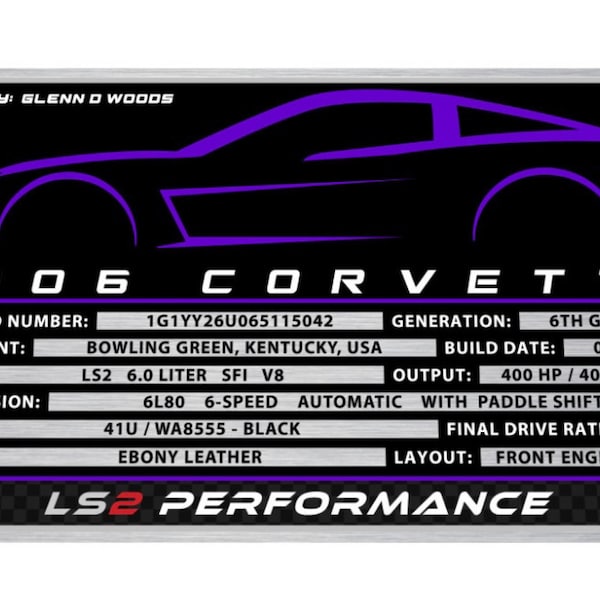 Ford Mustang S197 Custom Aluminum Engine Bay Dress up Plaque Car Show ...