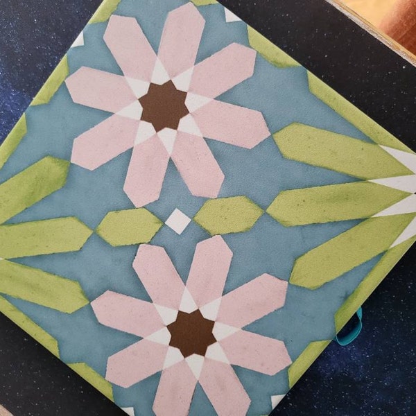 Full Tile Sample: Fizaan Summer Anti Slip Moroccan Patterned Porcelain ...