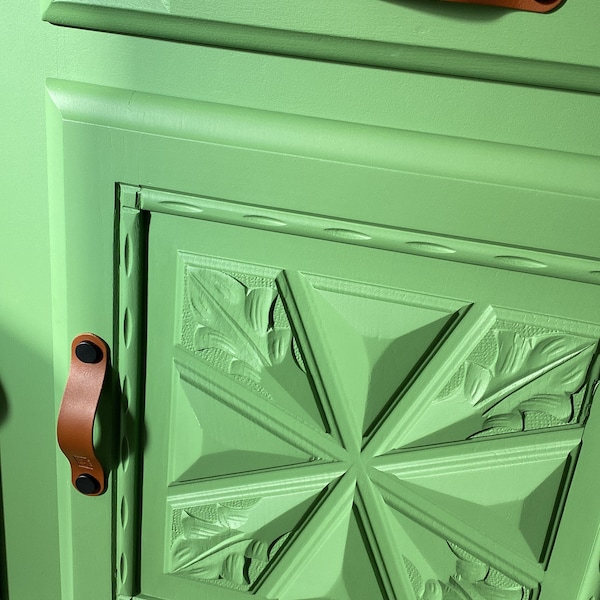Modern Leather Handle Series “elder” Furniture Handles Made to Measure ...