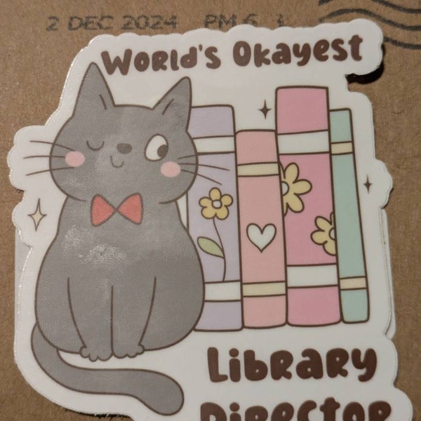 Library of Stickers Reusable Sticker Book, Librarian Decal Collection ...