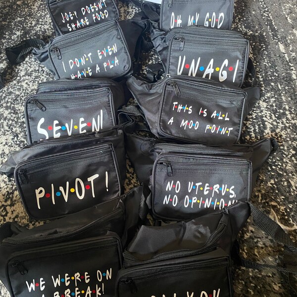 Friends Inspired Custom Fanny Pack 90s the One Where Bride Bachelorette ...