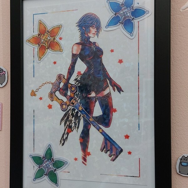 Kingdom Hearts - Holographic Vinyl Stickers Pack - Aqua Ventus & Terra ...