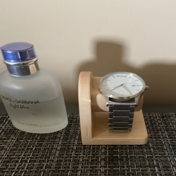 Maple Wood Watch Stand: Adjustable, Personalized Watch Holder, Made in ...