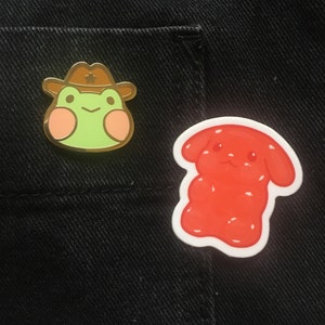 Cowboy Frog Enamel Pin, Cute Froggy Gift - Etsy