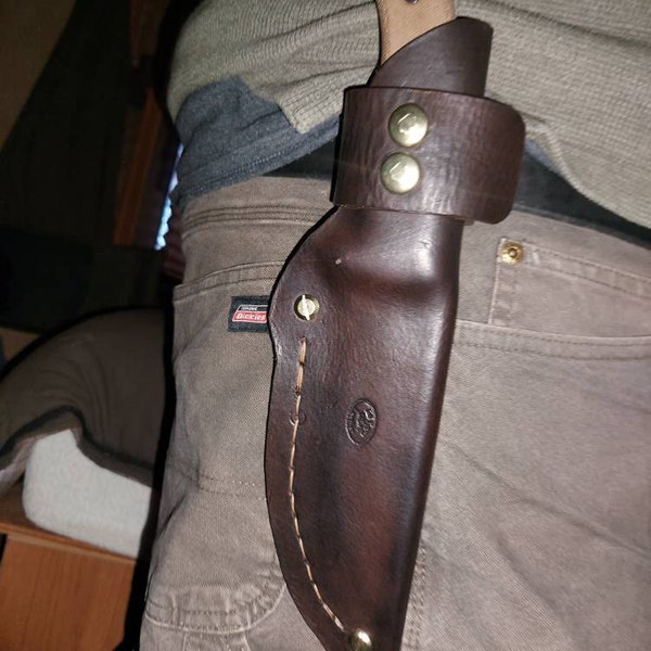 TOPS Air Wolfe Handmade Leather Knife Sheath for Sale. (knife Not ...