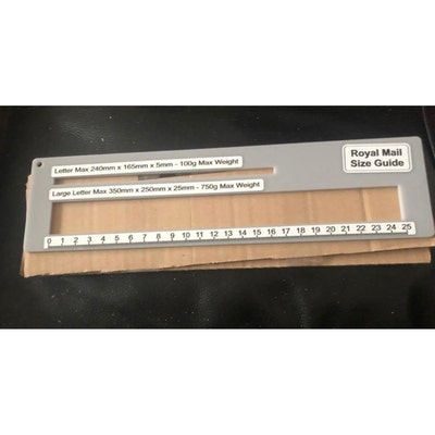 Royal Mail Size Guide for Letters and Large Letters in Acrylic or Wood ...