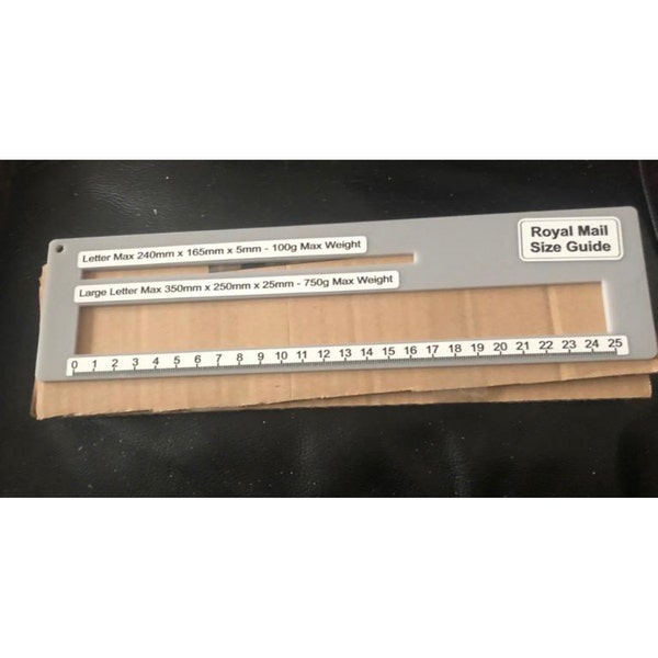 Royal Mail Size Guide for Letters and Large Letters in Acrylic or Wood ...