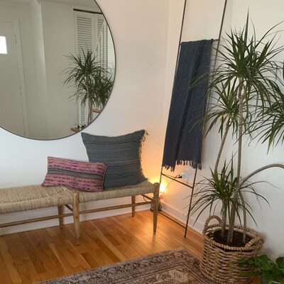 Belgian Linen Pillow Case Scorched Linen Lumbar Designer - Etsy